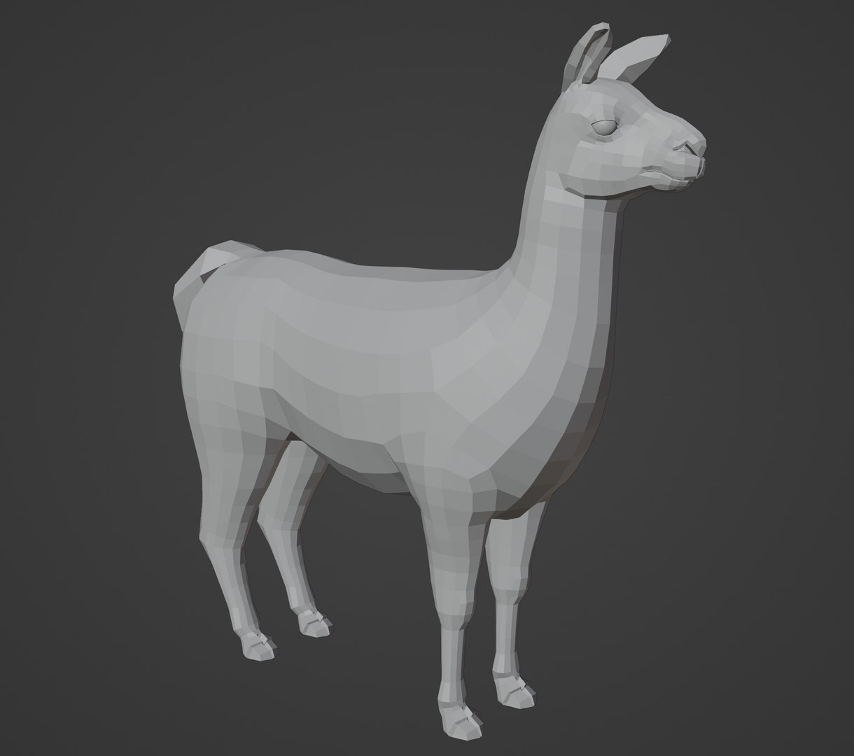 Low Poly Lama 3D Model - TurboSquid 1872081
