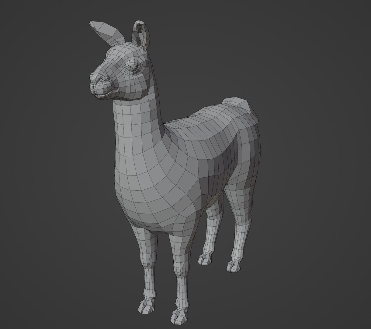 Low Poly Lama 3D Model - TurboSquid 1872081