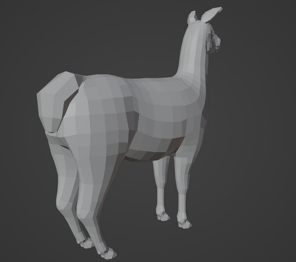 Low Poly Lama 3D Model - TurboSquid 1872081