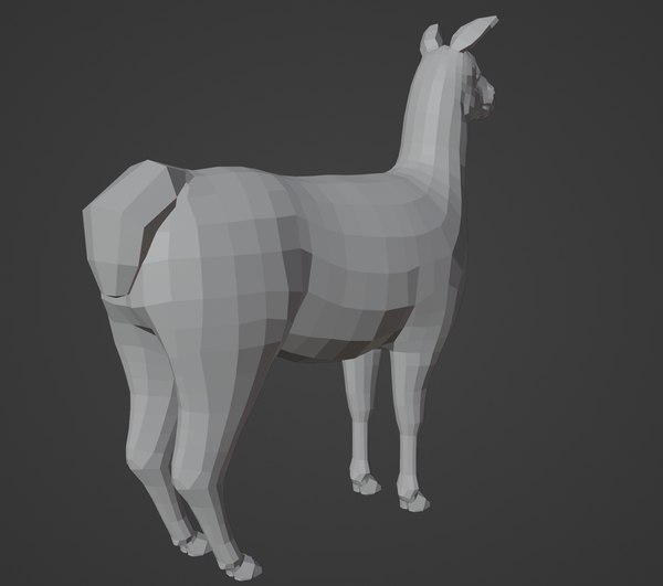 Low Poly Lama 3D model - TurboSquid 1872081