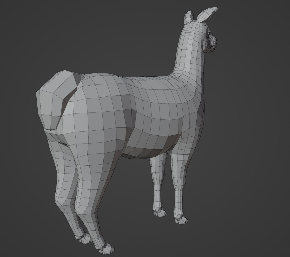 Low Poly Lama 3D Model - TurboSquid 1872081