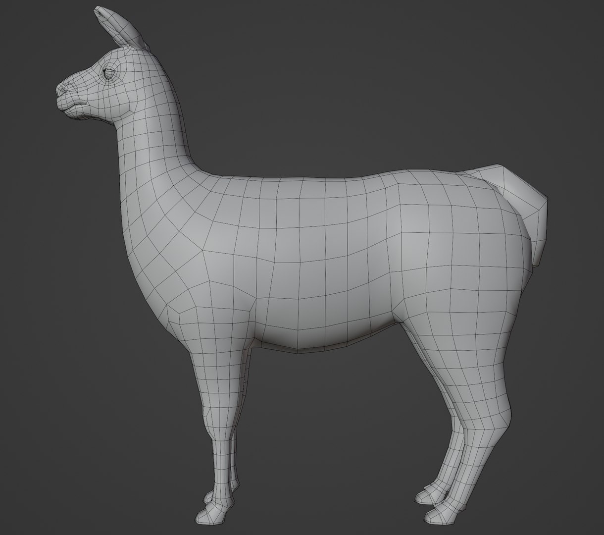 Low Poly Lama 3D Model - TurboSquid 1872081
