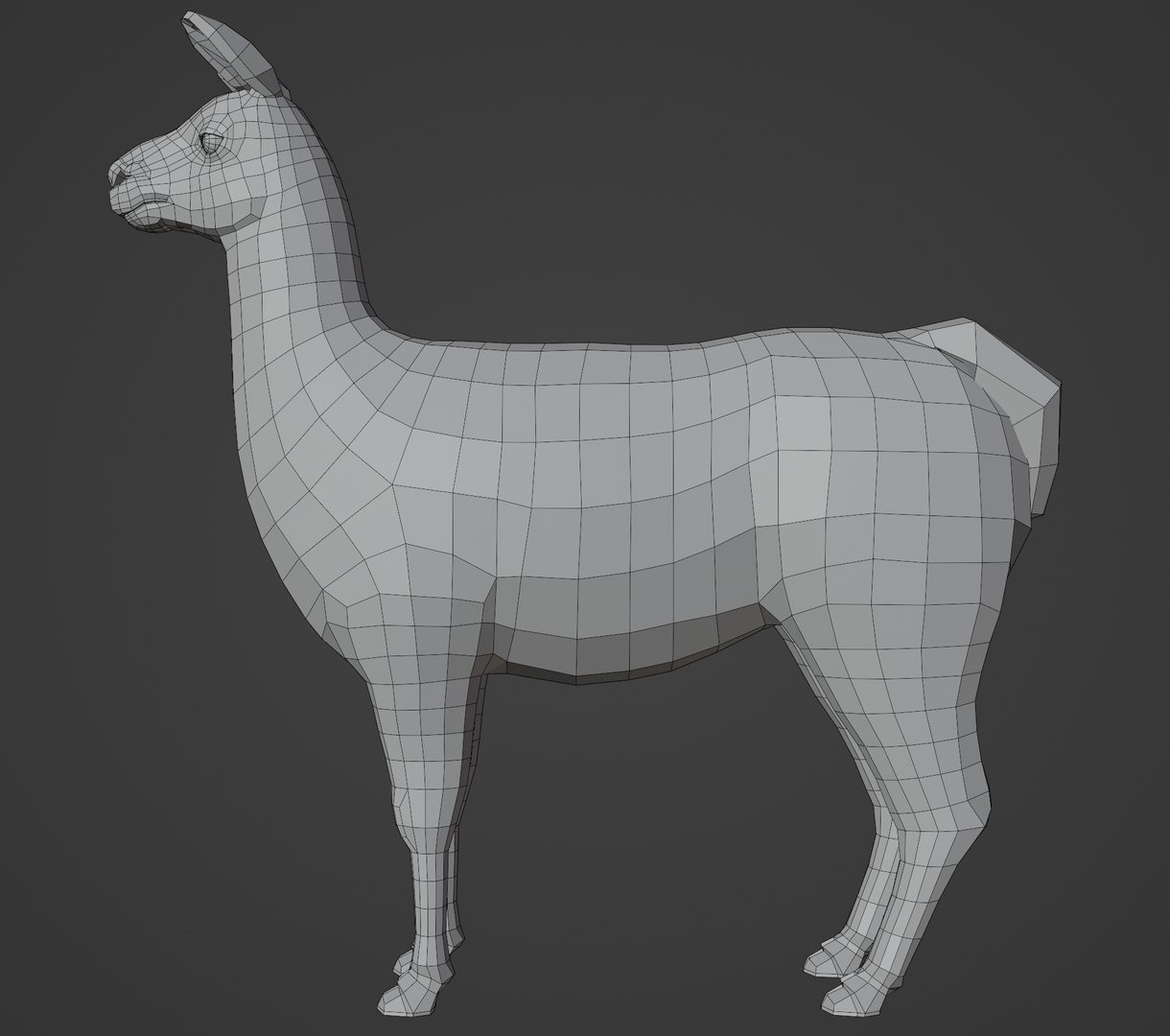 Low Poly Lama 3D Model - TurboSquid 1872081