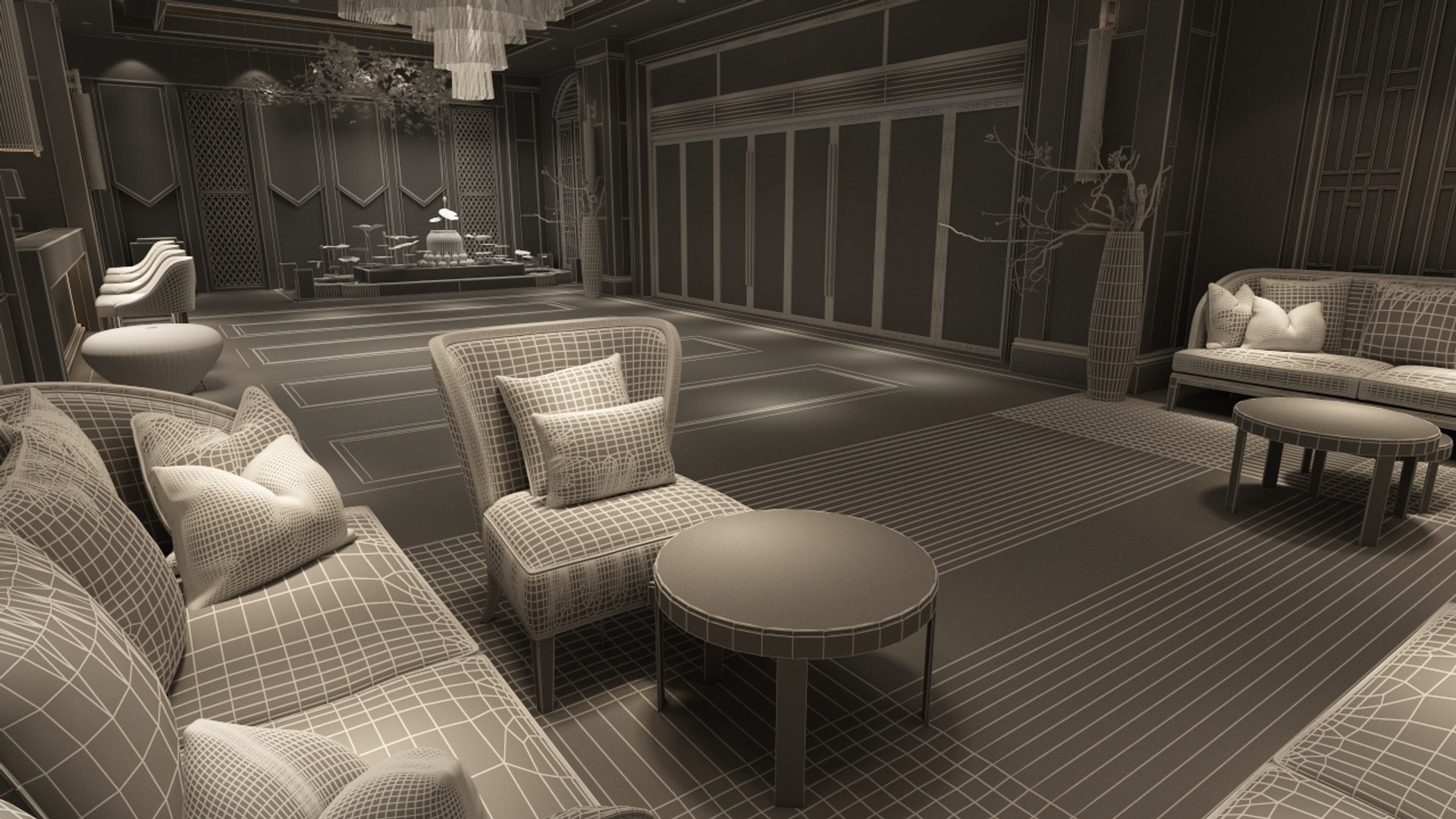 The Hotel Lobby 6 3D Model - TurboSquid 2276643