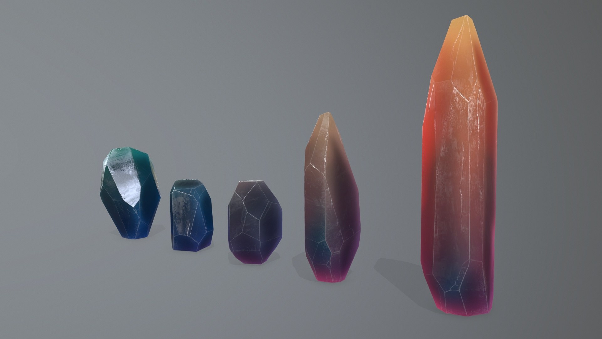 3D Crystal Set Model - TurboSquid 2284609