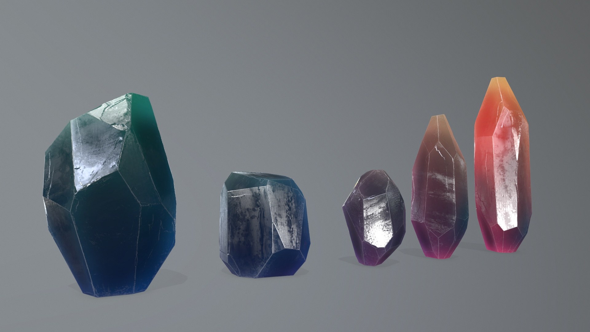 3D Crystal Set Model - TurboSquid 2284609