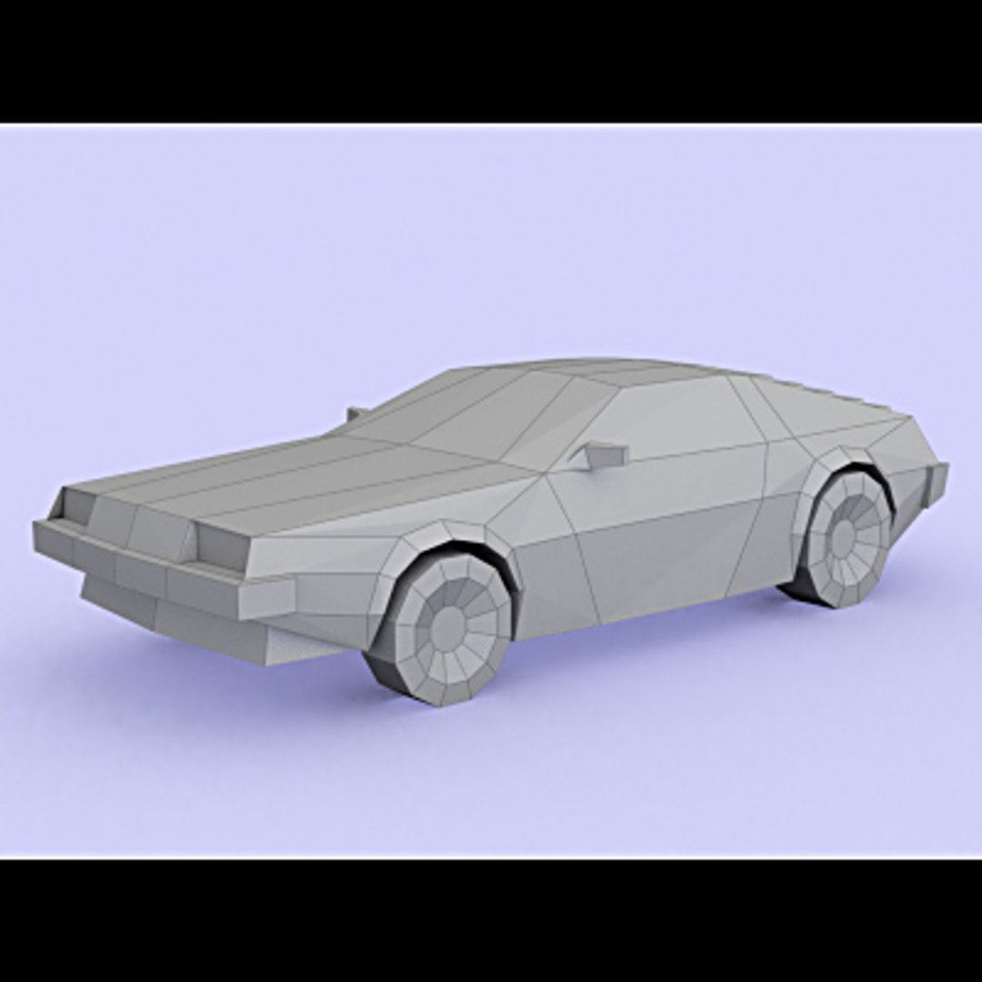 Free Delorean 3d Model