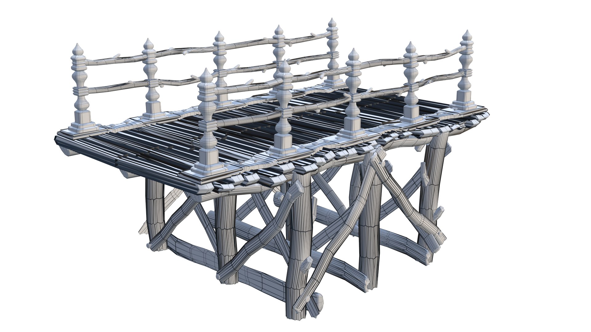 Low Poly Wooden Bridge 3D Model 3D Model - TurboSquid 2298052