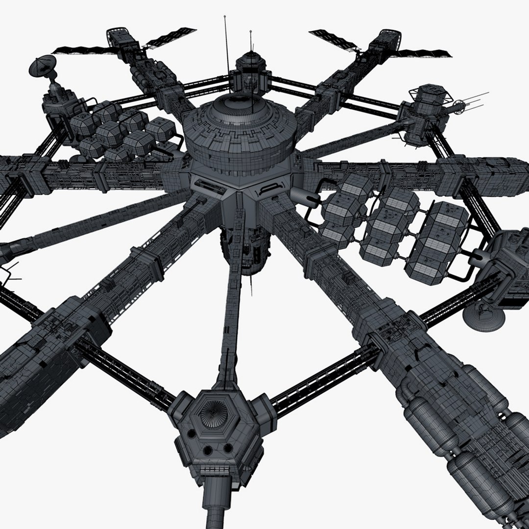 3d model orbit station
