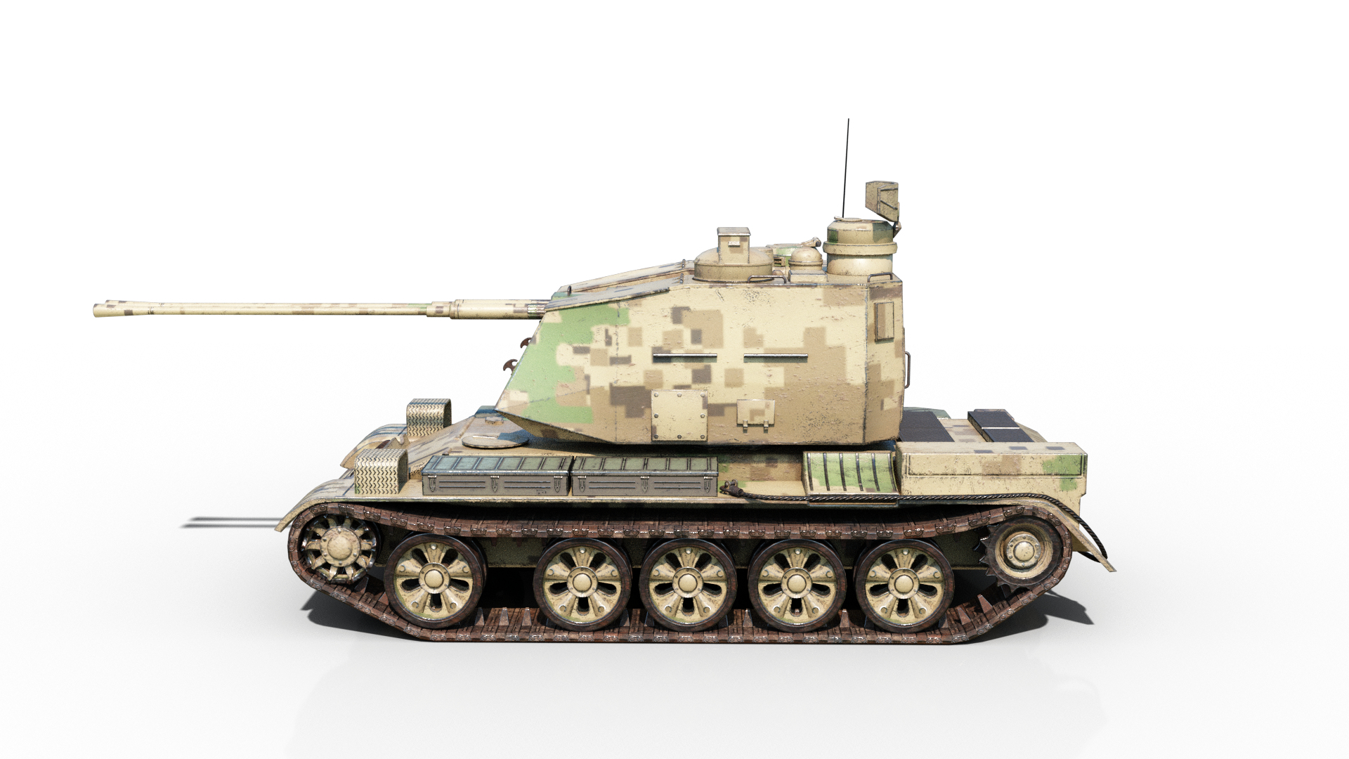 4 Coatings Of PLA Army PGZ88 Self-propelled Anti-aircraft Gun 3D Model ...