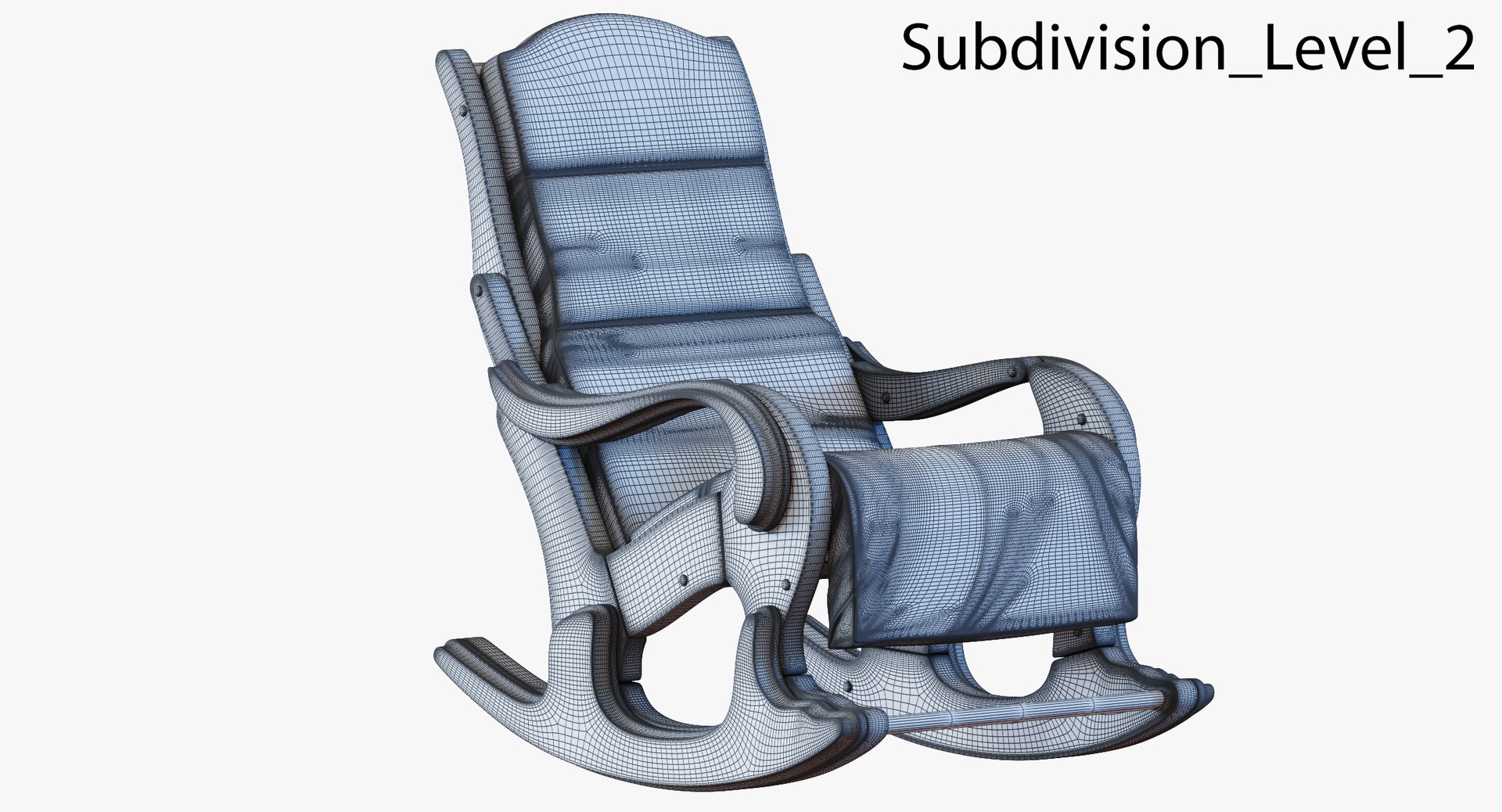 3D Rocking Chair Model - TurboSquid 1339353