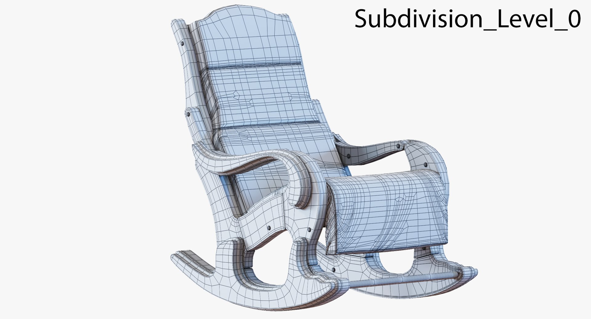 3D Rocking Chair Model - TurboSquid 1339353