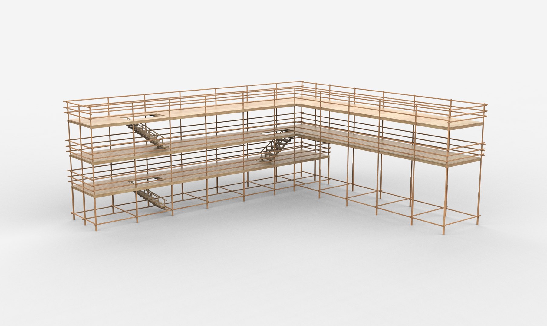 3D Scaffolding Structure 3 3D Model - TurboSquid 2517677