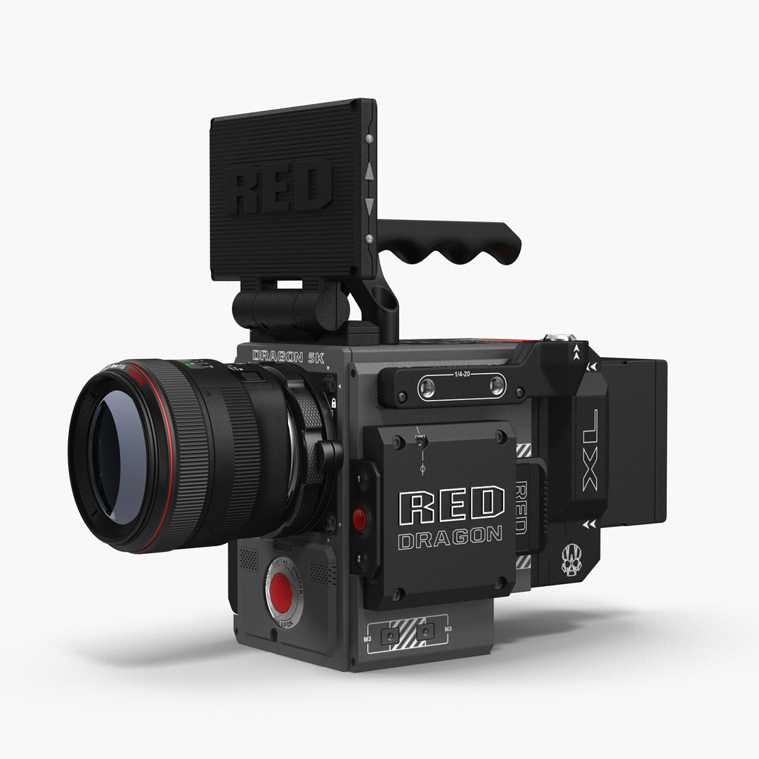 3d Red Weapon Dragon 5k