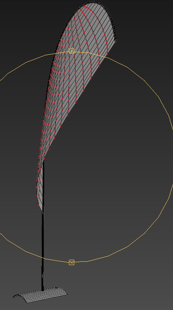 advertising flags 3d fbx