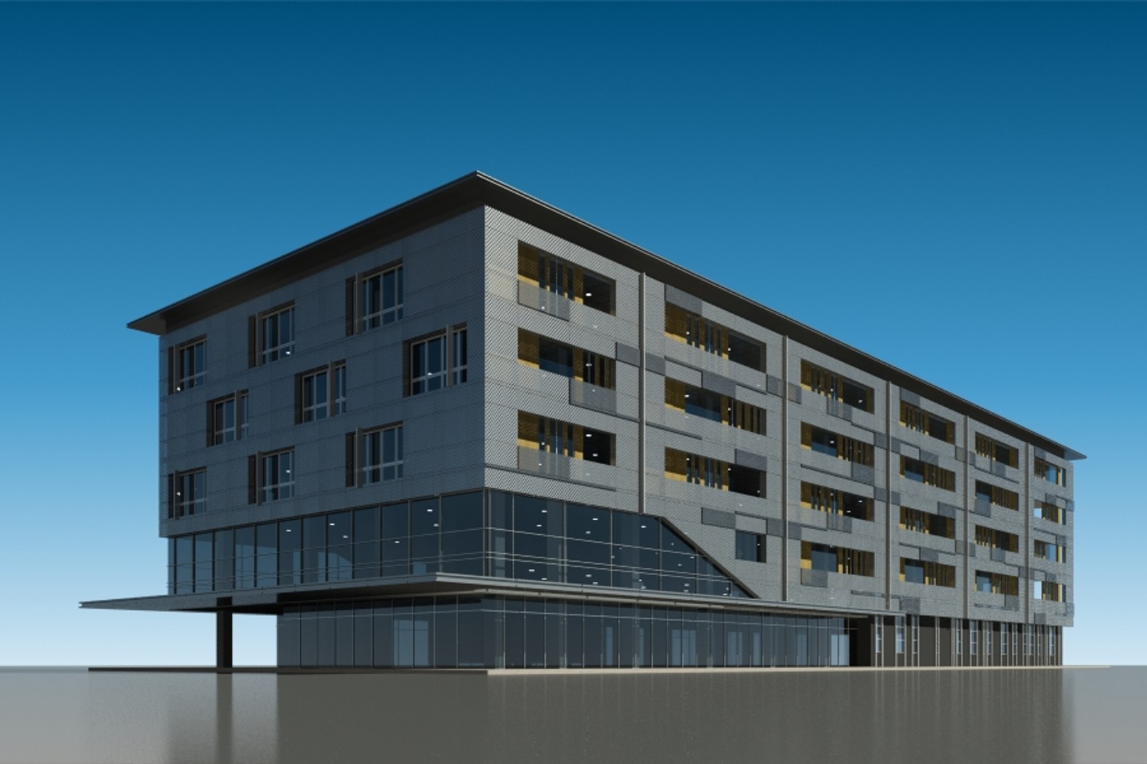 3d Model Generic Building