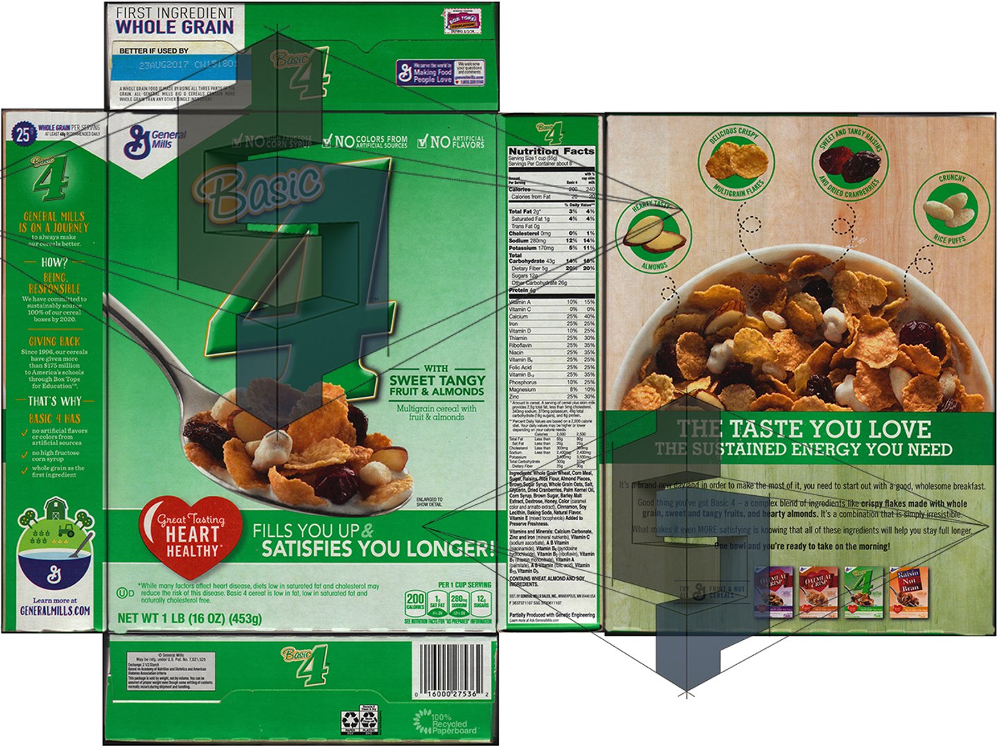 3d Model Basic 4 Cereal Box