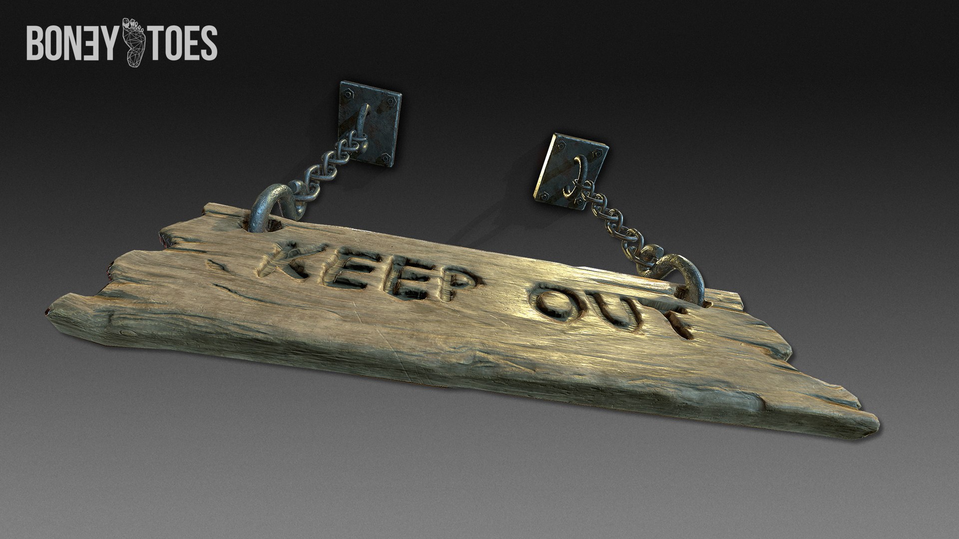 3D Model Hanging Wooden Sign Ready - TurboSquid 1284903