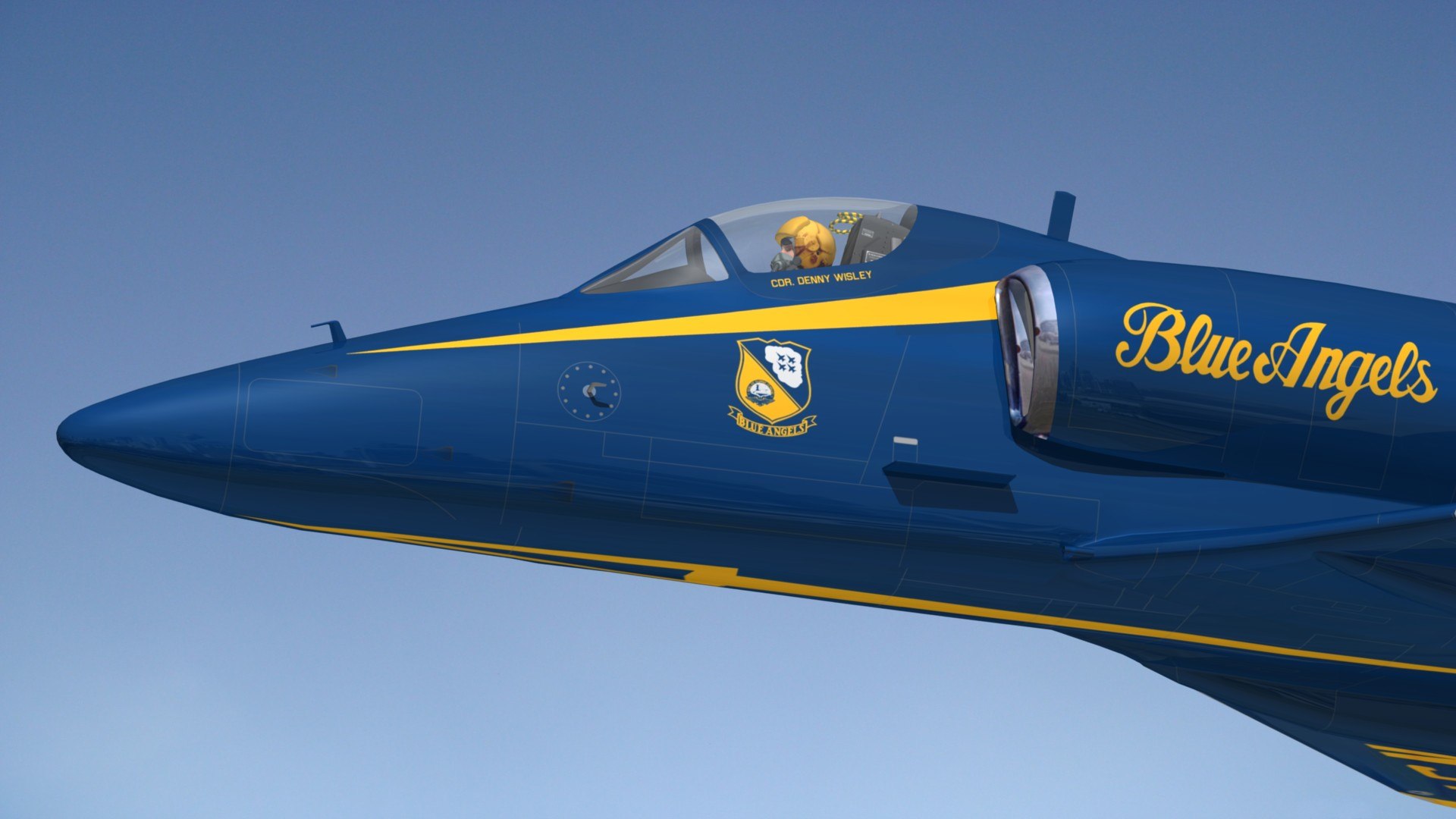 3D Model A4 Skyhawk Blue Angels - TurboSquid 1996852