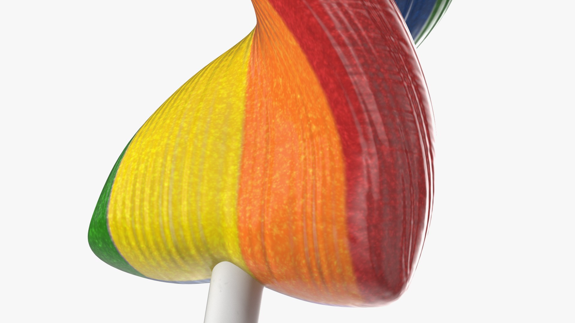 Striped Lollipop On A Stick 3D Model - TurboSquid 1785446