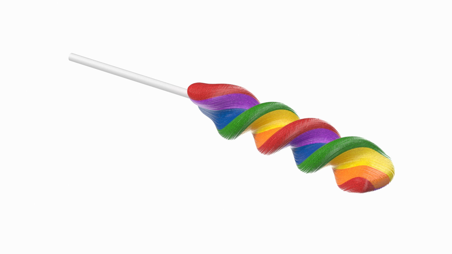Striped Lollipop On A Stick 3D Model - TurboSquid 1785446