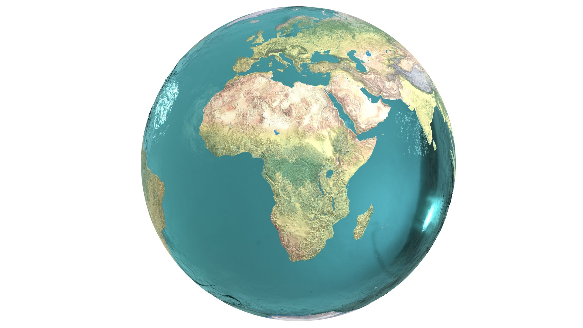 3D Earth Water 3D Globe Physical - TurboSquid 2347554