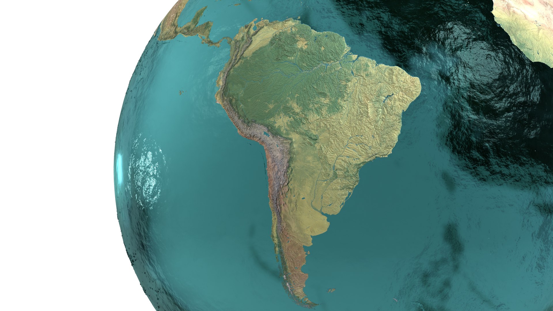 3D Earth Water 3D Globe Physical - TurboSquid 2347554
