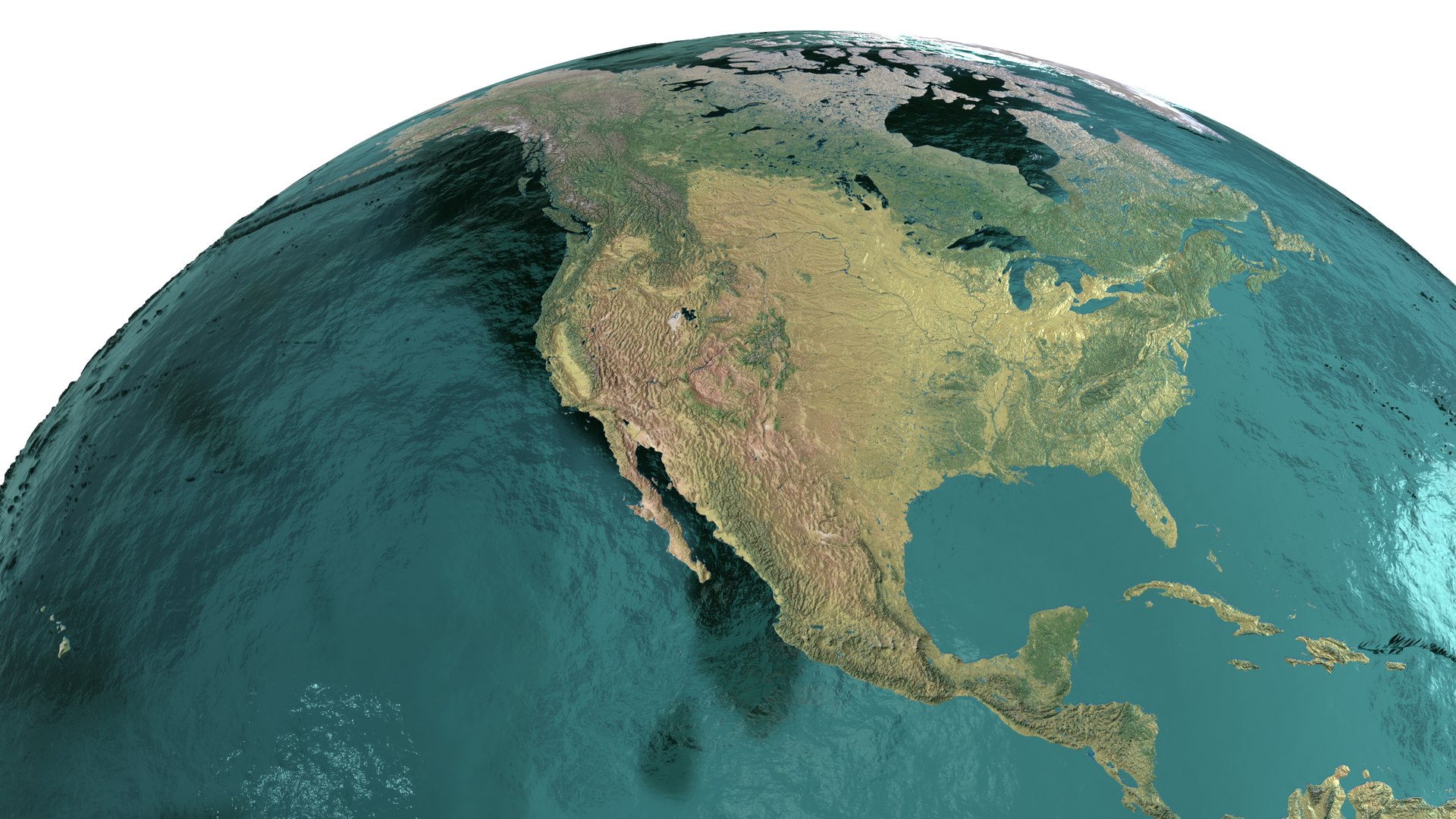 3D Earth Water 3D Globe Physical - TurboSquid 2347554