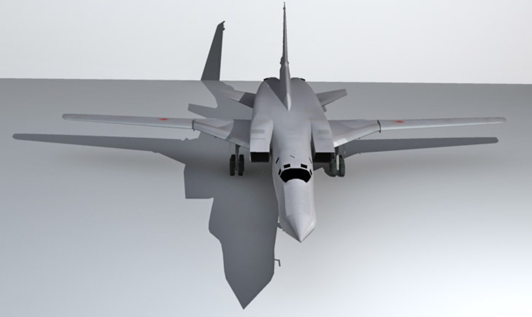 3d Tupolev Bomber Model