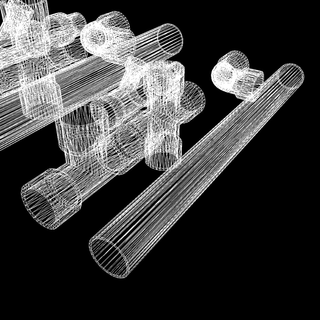 Pvc Water Pipes 3d Model