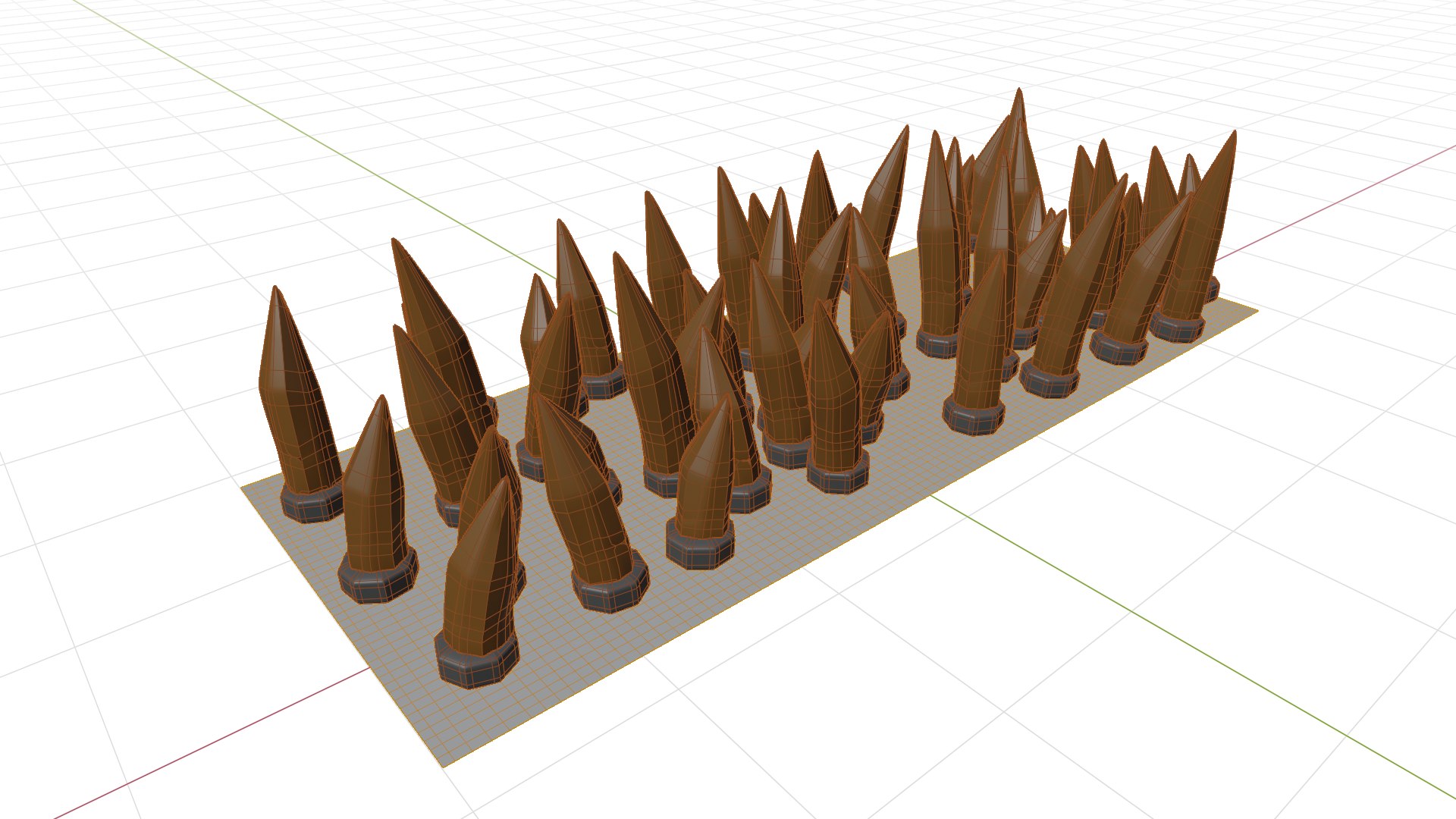 3D Spikes Model - TurboSquid 1763344