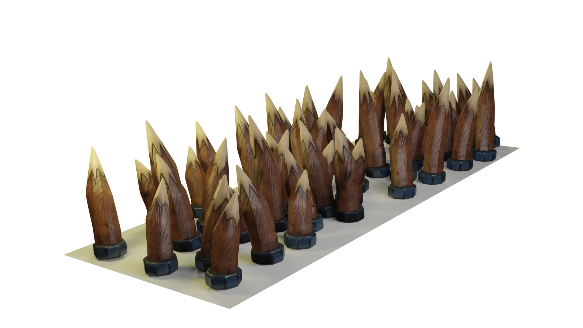 3D Spikes Model - TurboSquid 1763344