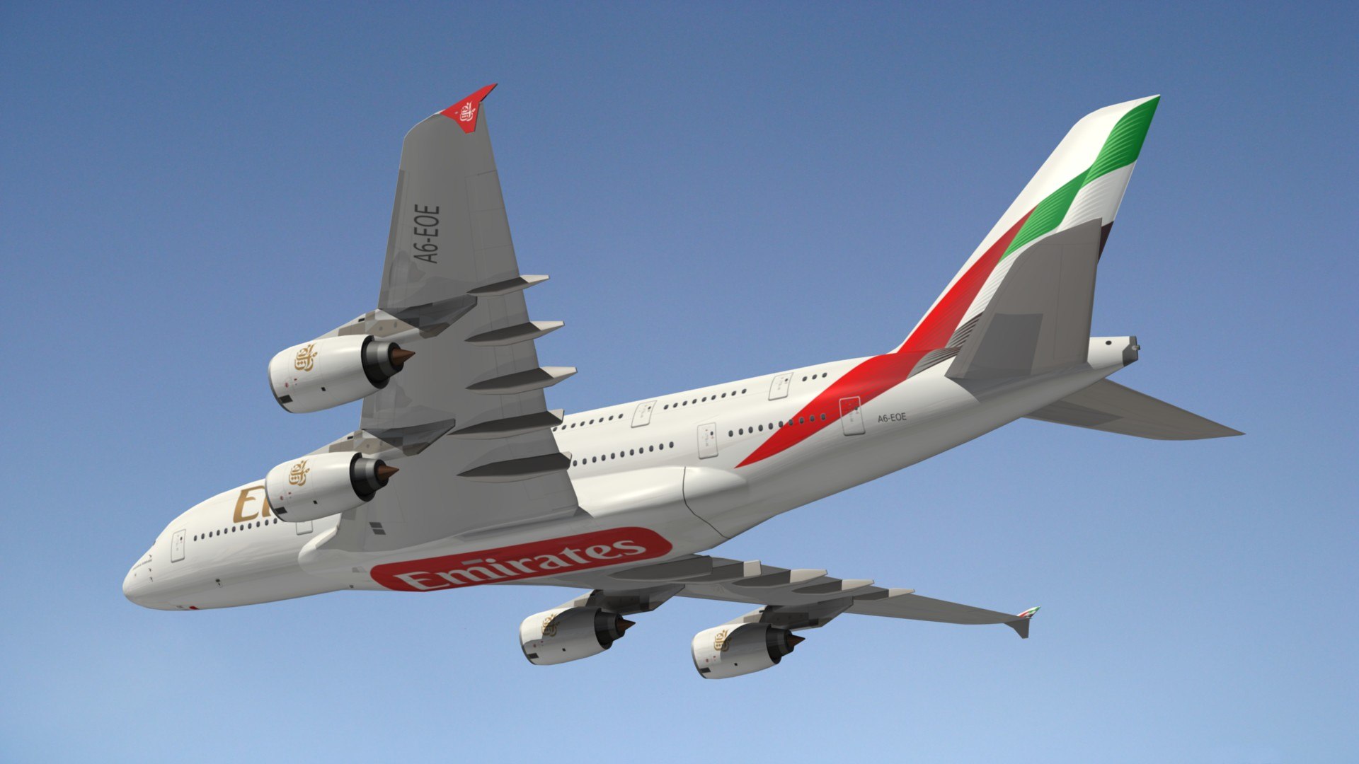 A380 Emirates New Livery 3D Model - TurboSquid 2043193