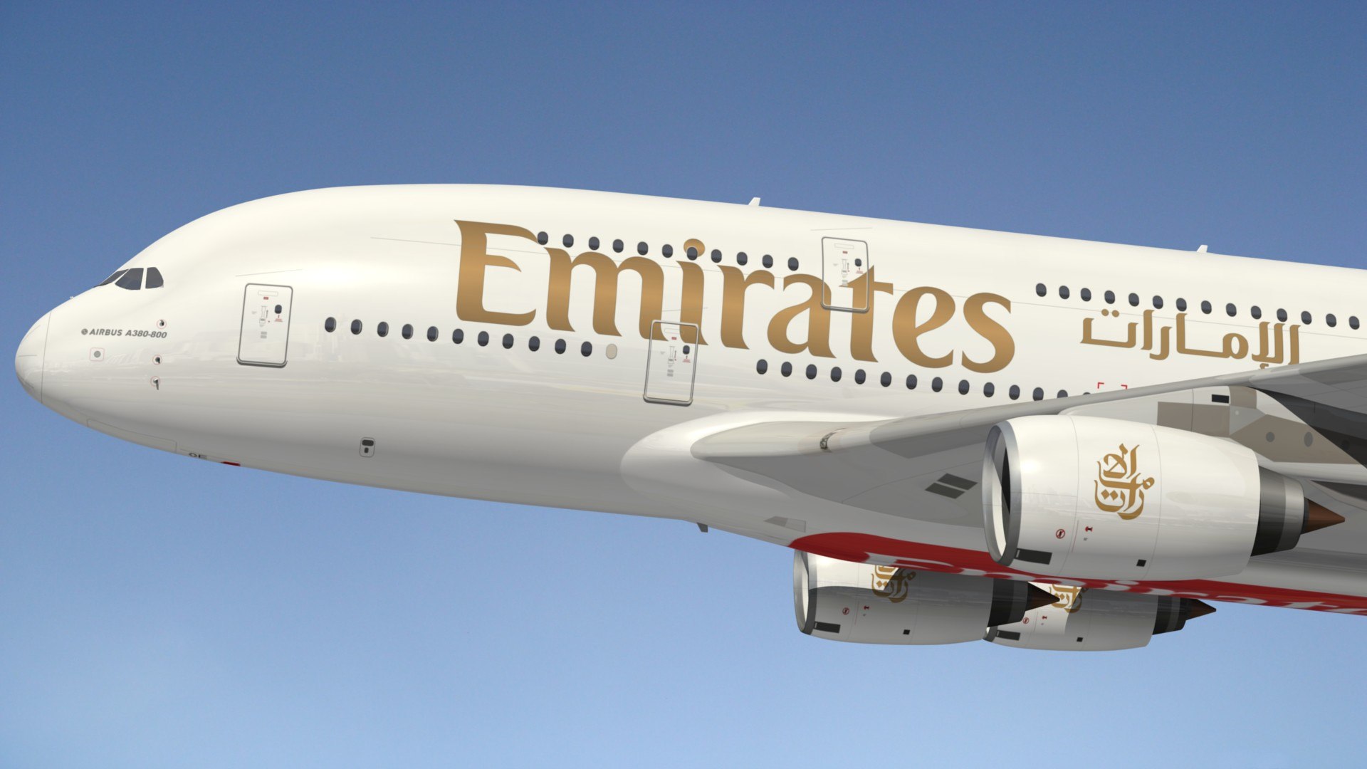 A380 Emirates New Livery 3D Model - TurboSquid 2043193
