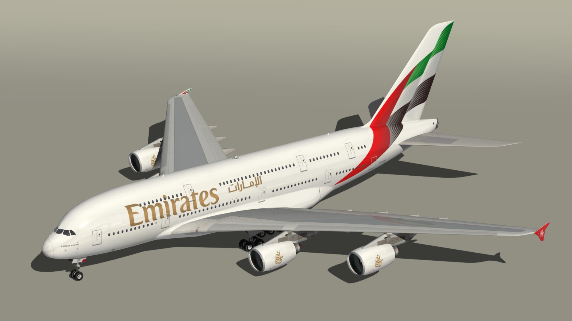 A380 Emirates New Livery 3D Model - TurboSquid 2043193