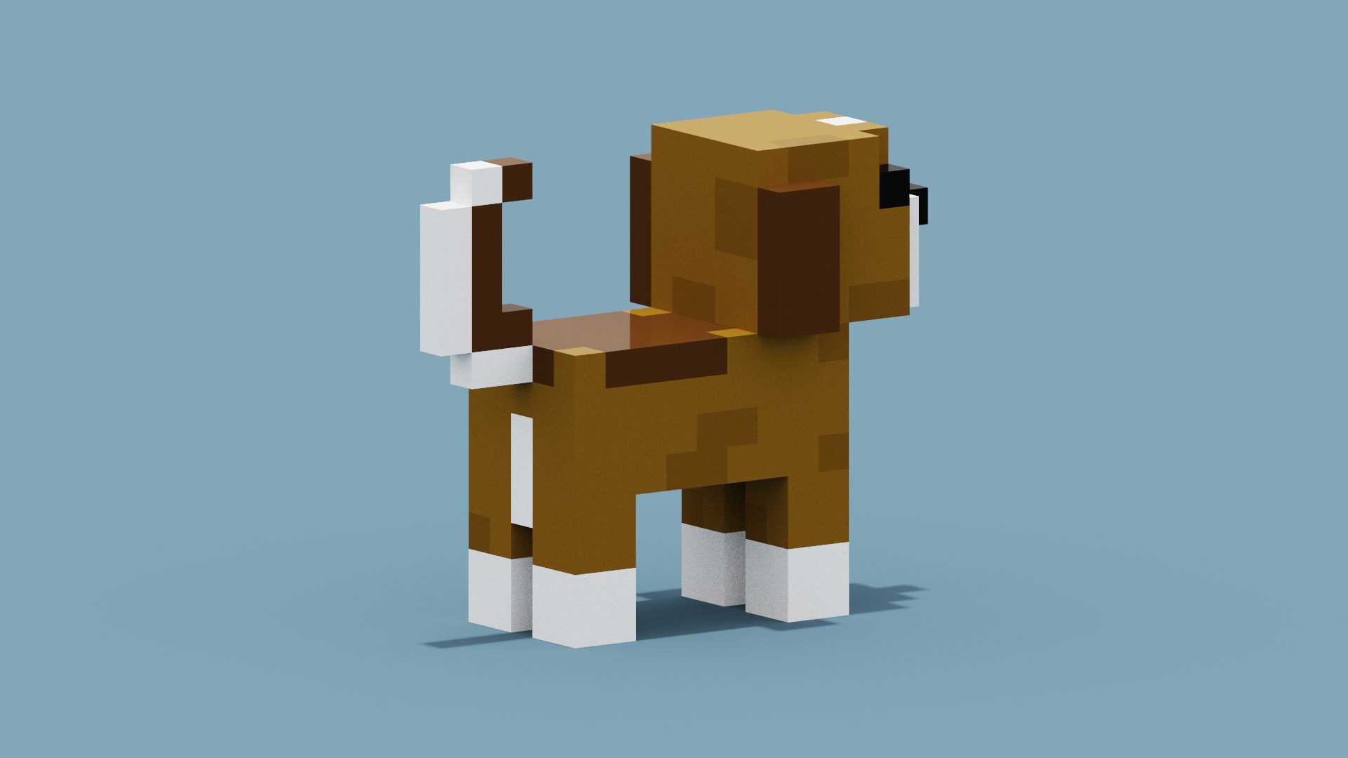 3D Model Voxel Dog - TurboSquid 1902276