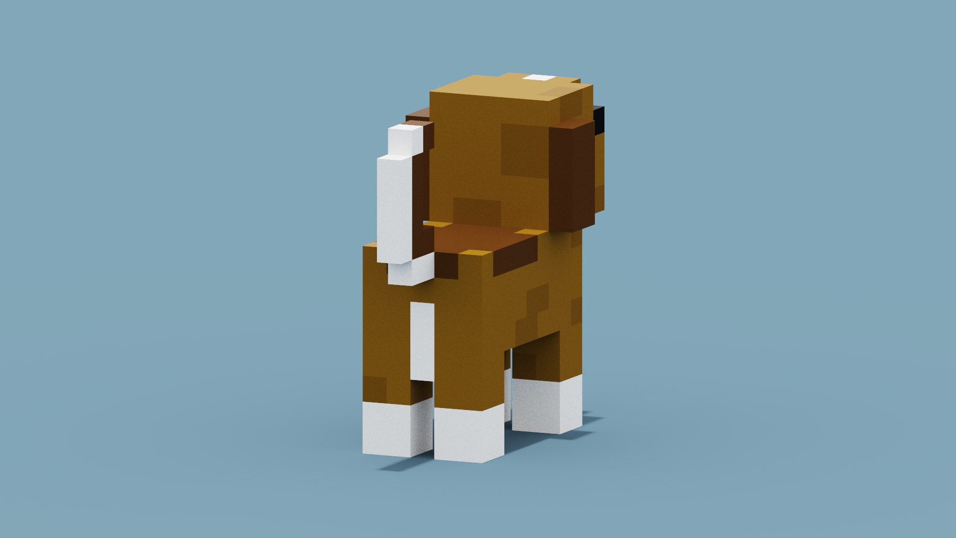 3D Model Voxel Dog - TurboSquid 1902276