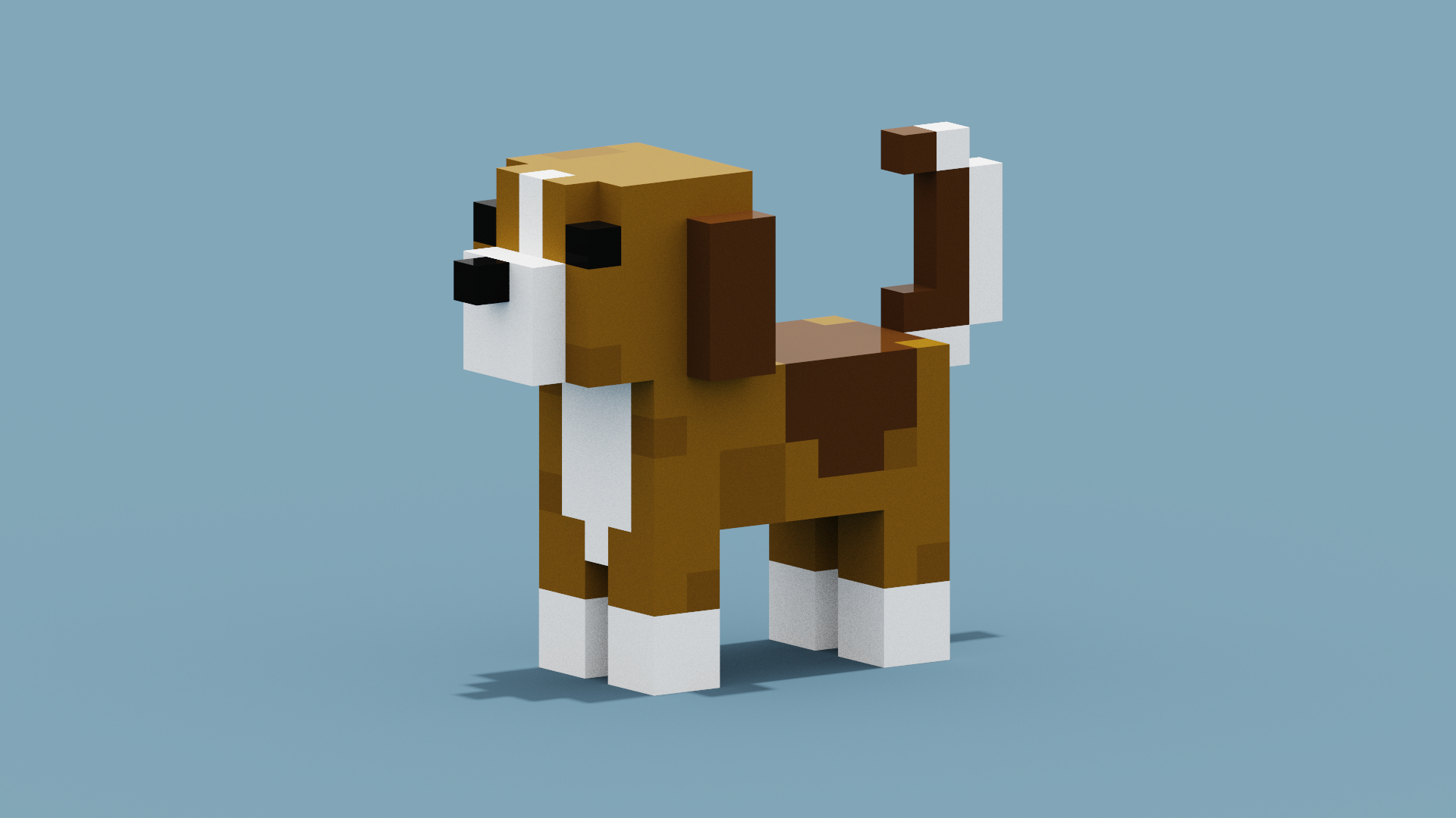 3D Model Voxel Dog - TurboSquid 1902276