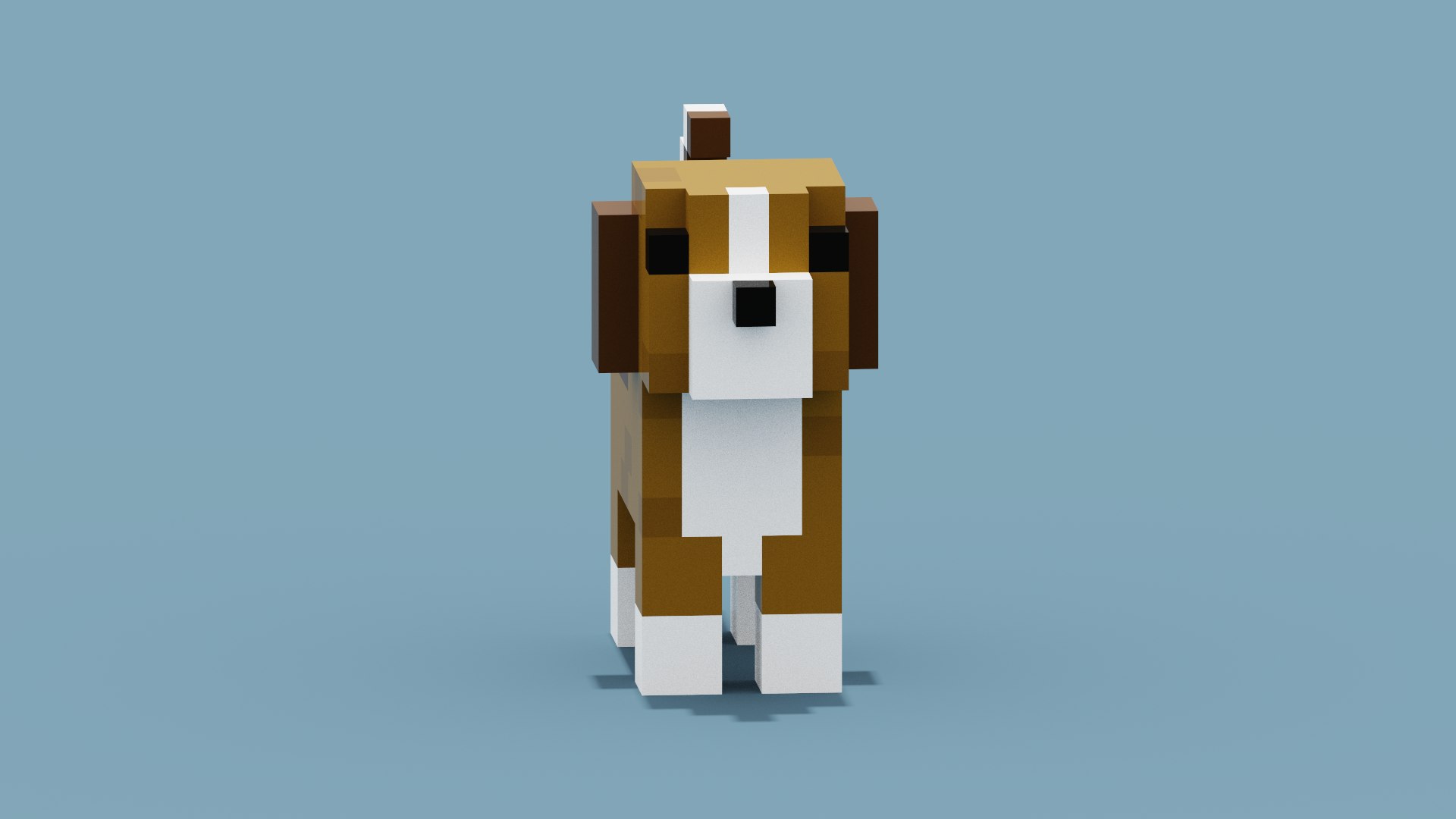 3D Model Voxel Dog - TurboSquid 1902276