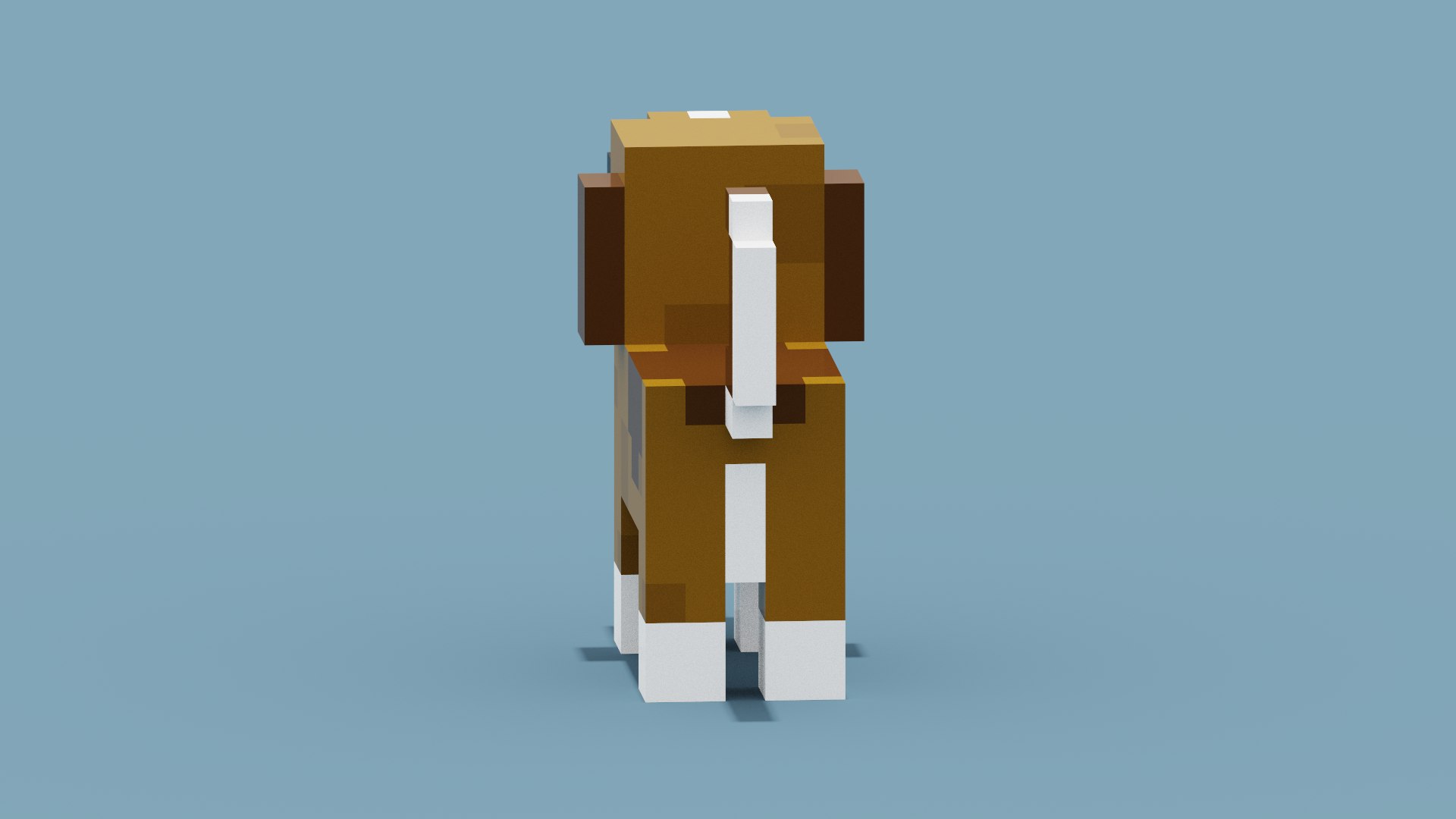 3D Model Voxel Dog - TurboSquid 1902276