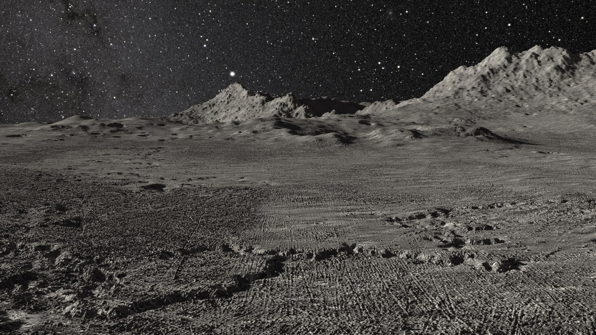 Moon Surface Model - TurboSquid 1998979