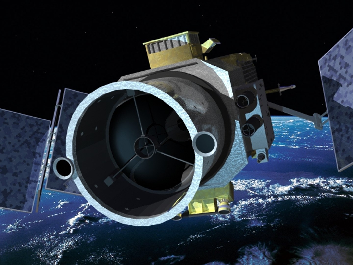 3d Model Calipso Climate Satellite