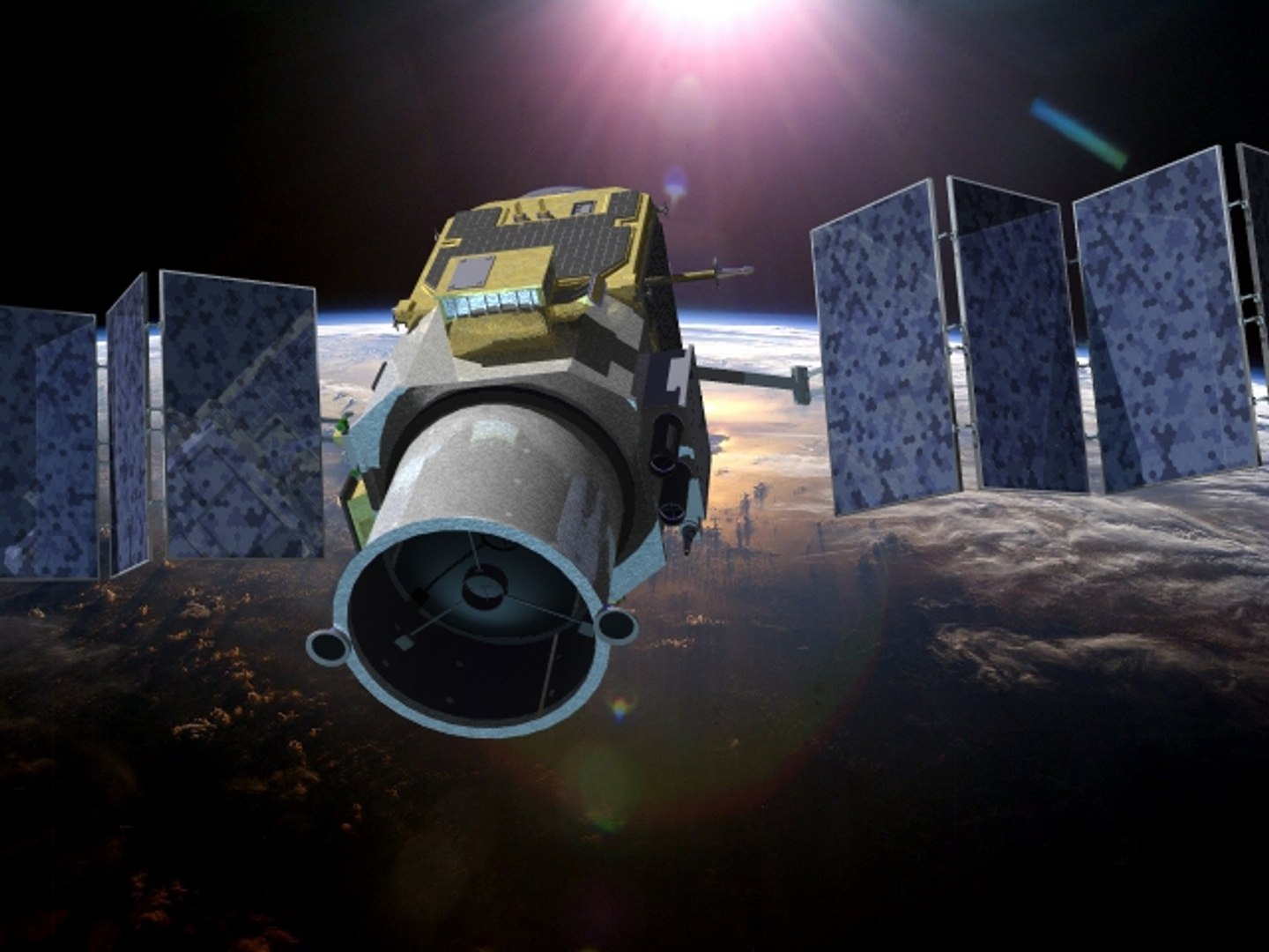 3d Model Calipso Climate Satellite