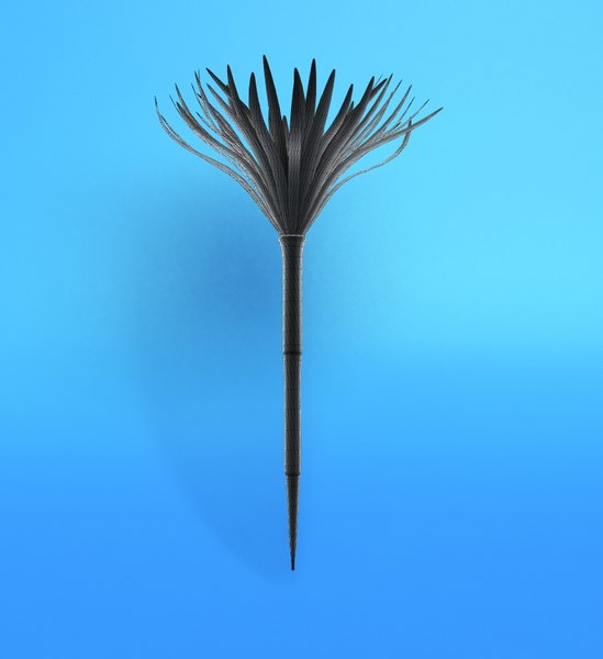 feather worm 3d model