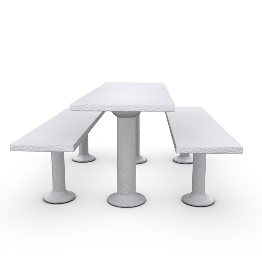 Free Outdoor Table 3d Model