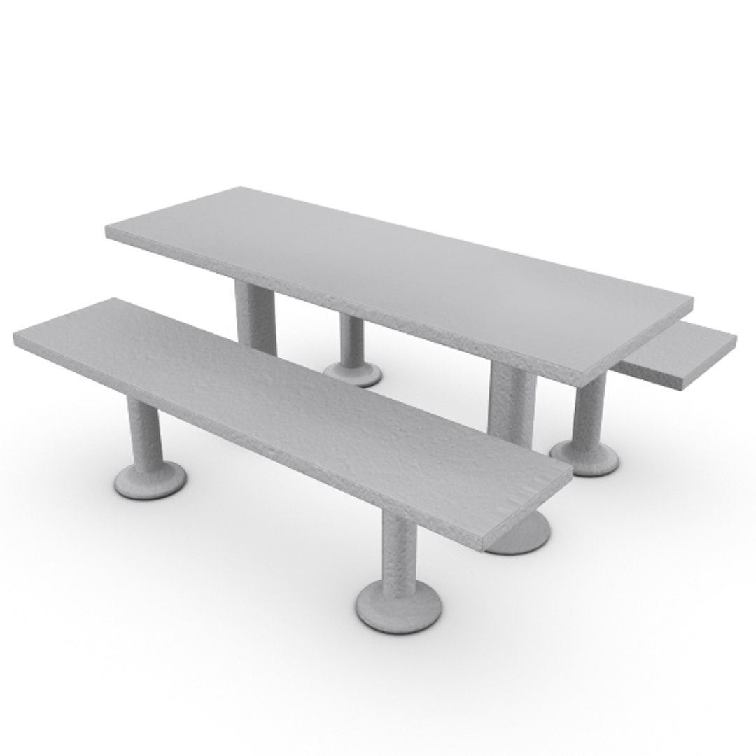 Free Outdoor Table 3d Model