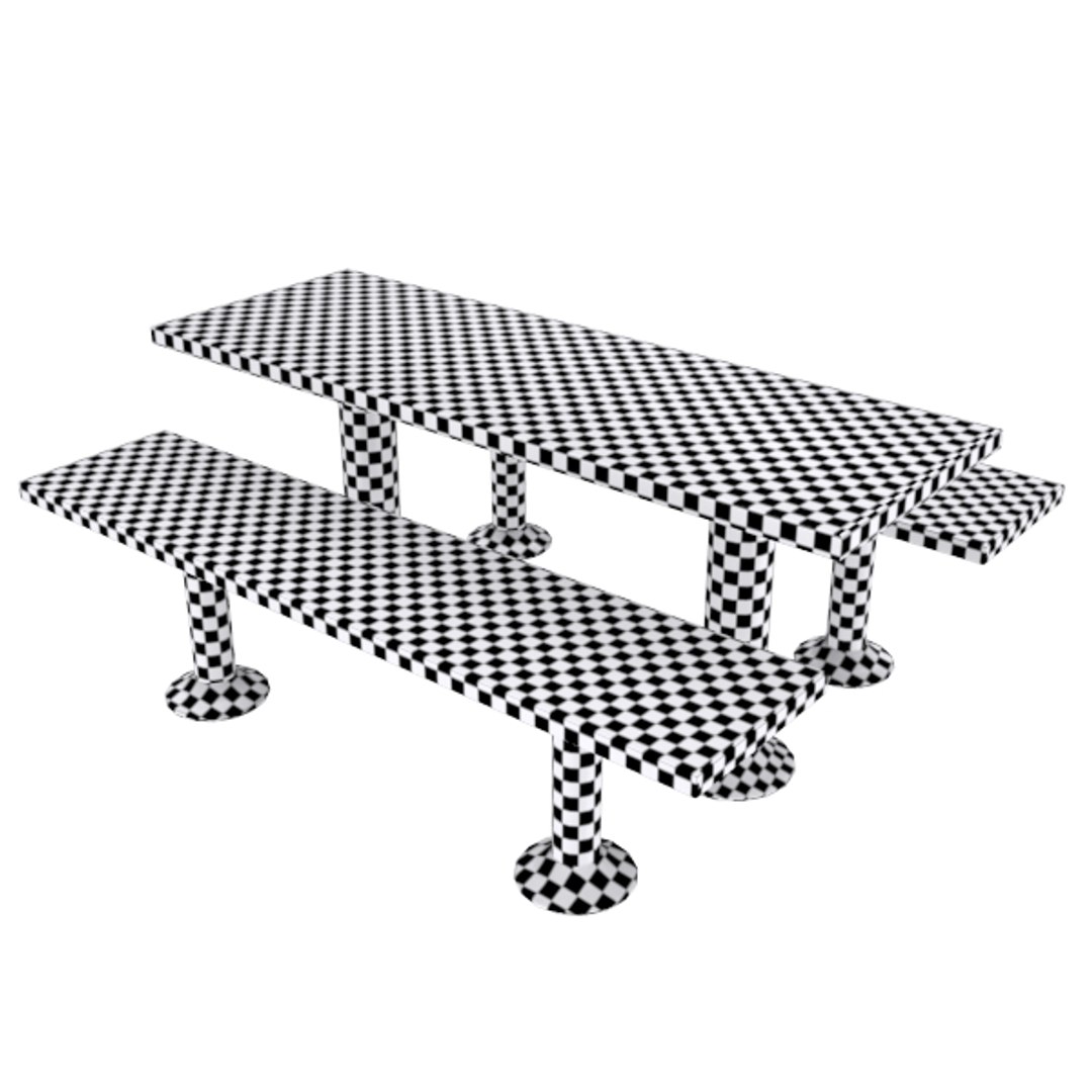 Free Outdoor Table 3d Model