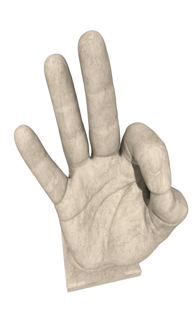 3d Ok Sculpture Model