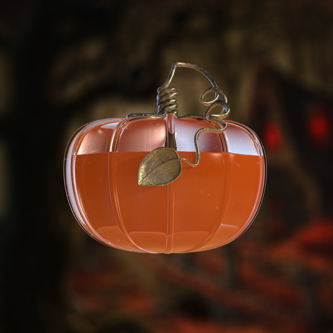 3d Pumpkin Potion