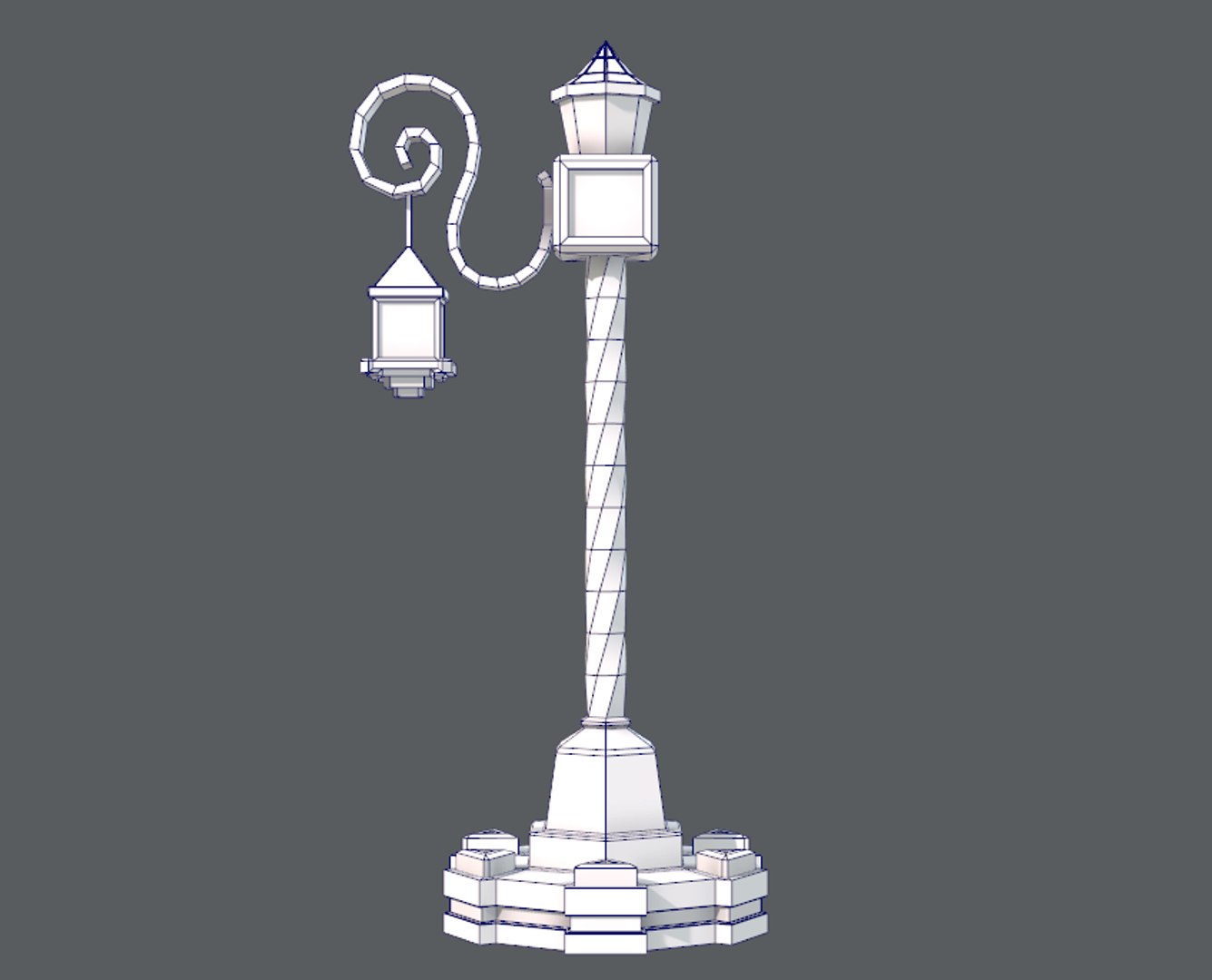 Lamp post v01 3D model - TurboSquid 1368466